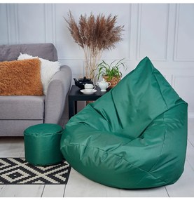 Supplies sedací vak OUTDOOR RELAX nesnímatelný potah - polyester v tmavě zelené barvě