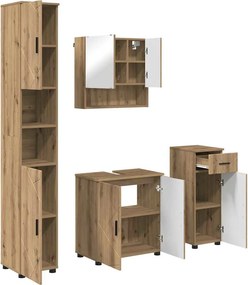 Sada koupelnového nábytku 4 ks Artisanový dub 61 x 35 x 64 cm 3392982