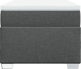 Box spring postel s matrací tmavě šedá 80 x 200 cm textil 3285089
