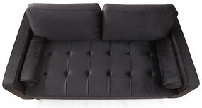 Hanah Home Dvoumístná pohovka ROME černá 175 cm 560ARE1516