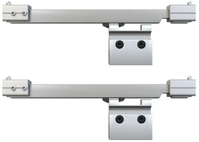 vidaXL Marketos Posuvné dveře s měkkými zarážkami ESG sklo a hliník 76 x 205 cm