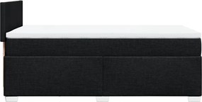 Box spring postel s matrací černá 80 x 200 cm textil 3285710