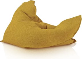 Polštář k sezení hořčičný bouclé