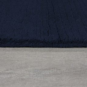 Kusový ručne tkaný koberec Tuscany Textured Wool Border Blue, 200x290, modrá, obývacia izba, Flair Rugs