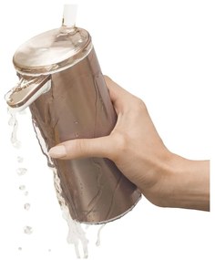 Růžový dávkovač mýdla z nerezové oceli 266 ml - simplehuman