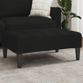 Podnožka Černá 77 X 55 X 31 Cm Textil