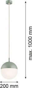 Argon 8999 - Venkovní lustr na lanku LIV 1xE27/15W/230V IP44 zelená