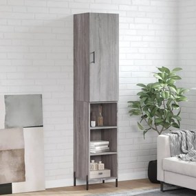 Skříň highboard šedá sonoma 34,5 x 34 x 180 cm kompozitní dřevo 3198991
