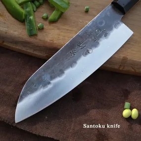 Kuchyňský Santoku nůž 7" Fangzuo ručně kovaný
