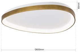 Orion DL 7-696/65 - LED Stropní svítidlo CHARLIE LED/48W/230V pr. 65 cm zlatá