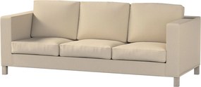 Potah na pohovku IKEA Karlanda 3-místná nerozkládací, krátký barva béžová látka pletený vzor