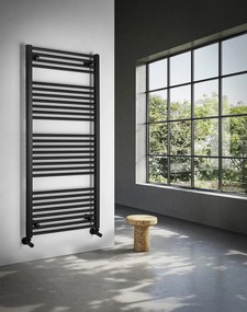 Aqualine Direct otopné těleso rovné boční připojení 600 x 1320 mm černá mat ILR36B