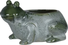 Porcelánový květináč Žába 23 × 16 × 14 cm