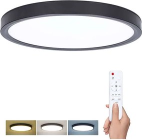 LED stropní světlo s dálkovým ovládáním Estela nastavitelné - průměr 50 cm, černá