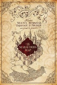 Plakát, Obraz - Harry Potter - Marauders Map, (80 x 120 cm)