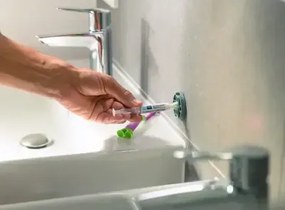 Grohe QuickFix Start Cube - Dávkovač mýdla s držákem sklo/chrom