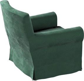 Potah na křeslo IKEA Ektorp Jennylund barva zelená látka lesklé, sametová