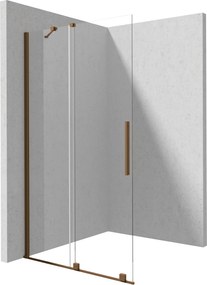 Deante Sprchová zástěna Walk-in Prizma, posuvná - KTJ C32R 120 cm, bronz kartáčovaná - bez vaničky