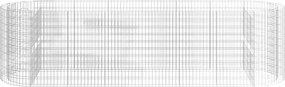 Gabionový vyvýšený záhon pozinkované železo 400 x 100 x 100 cm 152047
