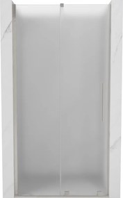 Mexen Velar, posuvné sprchové dveře do otvoru 120 cm, 8mm sklo námraza, broušená ocel, 871-120-000-31-97