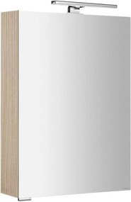 Sapho Mirró - Zrcadlová skříňka s LED osvětlením 50x70x16 cm, P/L, jilm bardini MC050-0013