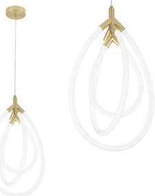 Toolight Moderní LED osvětlení Circle-2 G018-CP zlaté