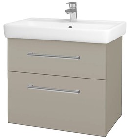 Dřevojas Koupelnová skříň Q MAX SZZ2 70 Varianta: N01 Bílá lesk / Úchytka T03 / N06 Lava