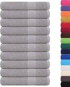 Saunové osušky FROGN 10 ks šedé 80x200 cm 360 g/m² 136841