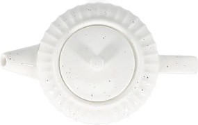 Bílá konvice na čaj z kostního porcelánu 540 ml Ora Gloss – Salt&amp;Pepper