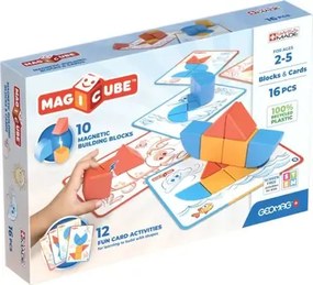 GEOMAG Magnetická stavebnice Magicube BlocksCards / 16 dílků / od 2 le