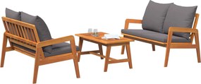Bistro souprava 3 ks Hnědá Masivní akátové dřevo 3328608