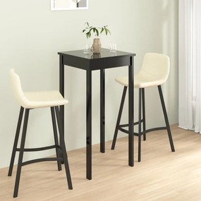 Barový stůl MDF černý 55 x 55 x 107 cm 240379