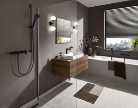 Hansgrohe Vivenis, nástěnná sprchová baterie, černá matná, 75620670