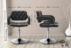 Relaxační křeslo Dublin umělá kůže – černá