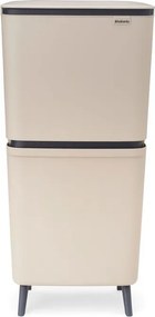 Světle šedý plastový odpadkový koš 20+25 l na tříděný odpad SortUp Recycle Hi – Brabantia
