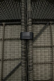 DEOKORK Ratanová modulová sestava BORNEO LUXURY pro 7 osob (šedá)