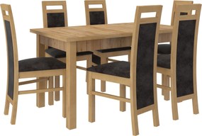 ADRK Furniture Sada stolu s židlemi RODOS 14 SET-ROD-14-C-B028