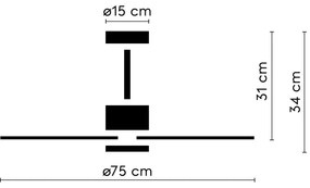 Bílé LED stropní svítidlo ø 15 cm Rainbow – SULION