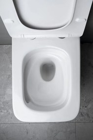 Sapho Sapho, PORTO závěsná WC mísa, Vortex Rimless, 36x52cm, bílá, PZ102V