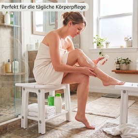Costway Vodotěsná HDPE stolička do vany sprchová lavice do vany a koupelny 150