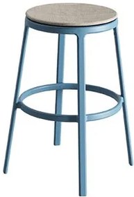 INFINITI - Barová židle ROUND & ROUND s čalouněným sedákem - nízká