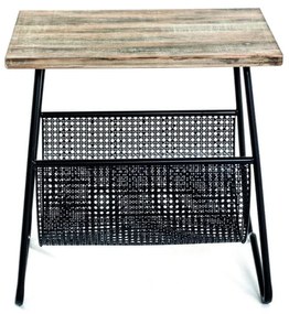 Mørtens furniture Odkládací stolek Lennie, 51 cm, černá