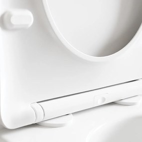 Laveo Laveo, závěsný set pod omítku Akan + závěsná WC mísa Desna s toaletním sedátkem z duroplastu, Vortex splachování, bílá lesklá, LAV-SETDESNACR