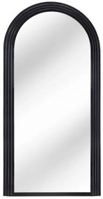 Moebel Living Černé závěsné zrcadlo Decora 160 x 80 cm