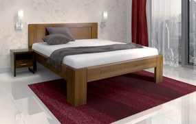FMP Lignum Edit postel bez přední výplně - buk průběžný Moření: č. 250, Výška bočnice: 50 cm, Rozměr: 160 x 200 cm