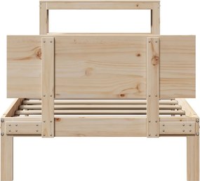 Rám postele s čelem 90 x 190 cm masivní borovice 3306072