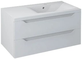 Sapho Wave - Umyvadlová skříňka 900x450x480 mm, pravá, 2 zásuvky, bílá WA093-3030