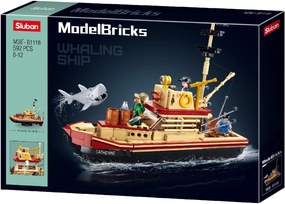 Stavebnice sluban model bricks m38-b1118 rybářská loď catherine