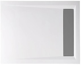 Polysan, VARESA sprchová vanička z litého mramoru se záklopem, obdélník 110x90x4cm, 72938