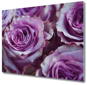 Skleněná krájecí deska Filé růže 60x52 cm